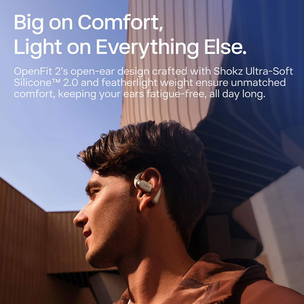 SHOKZ OpenFit 2 Open-ear Earbuds White