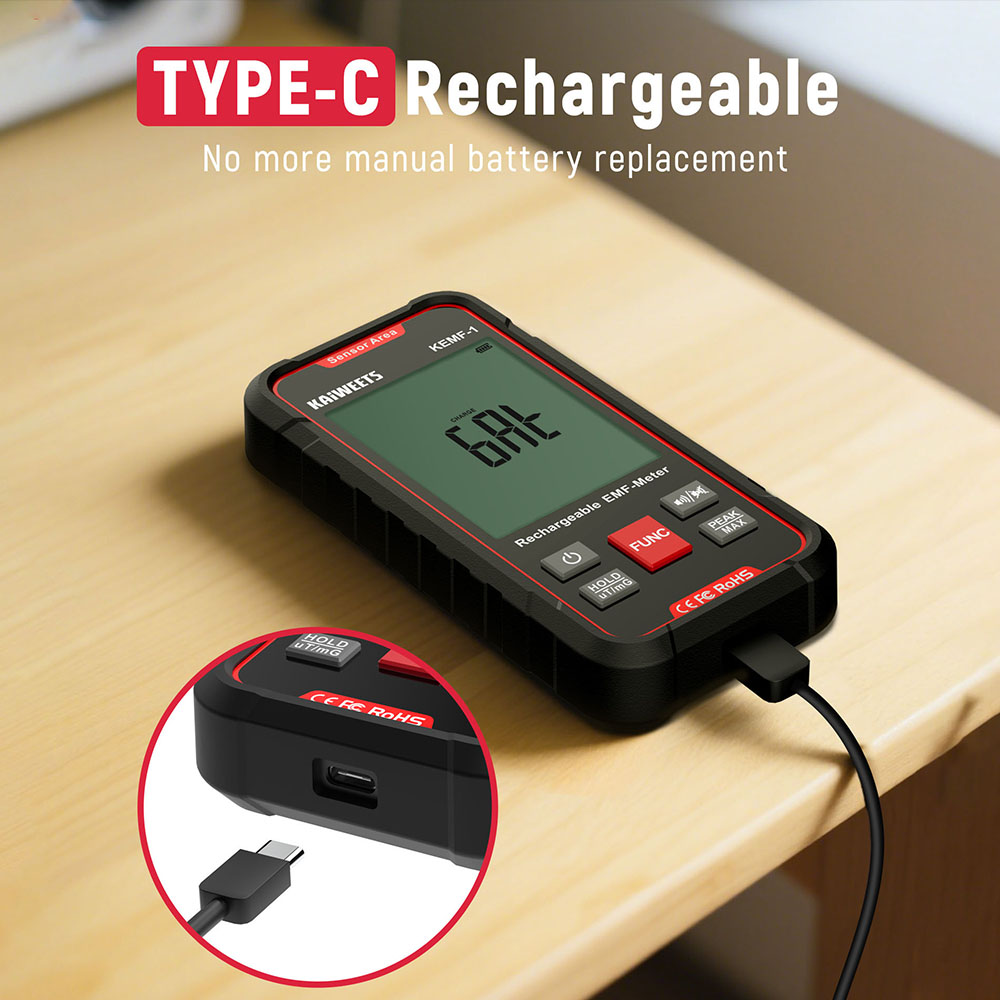 KAIWEETS KEMF-1 EMF Radiation Detector | United States