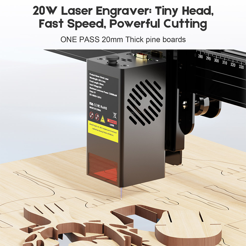 TWO TREES TS2-20 Max 20W Laser Engraver | United States