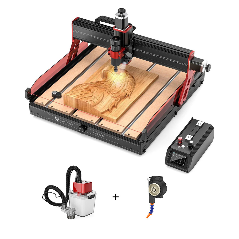 TWO TREES TTC6050 500W CNC Router Machine Vacuum Air Cooling Kit | Europe