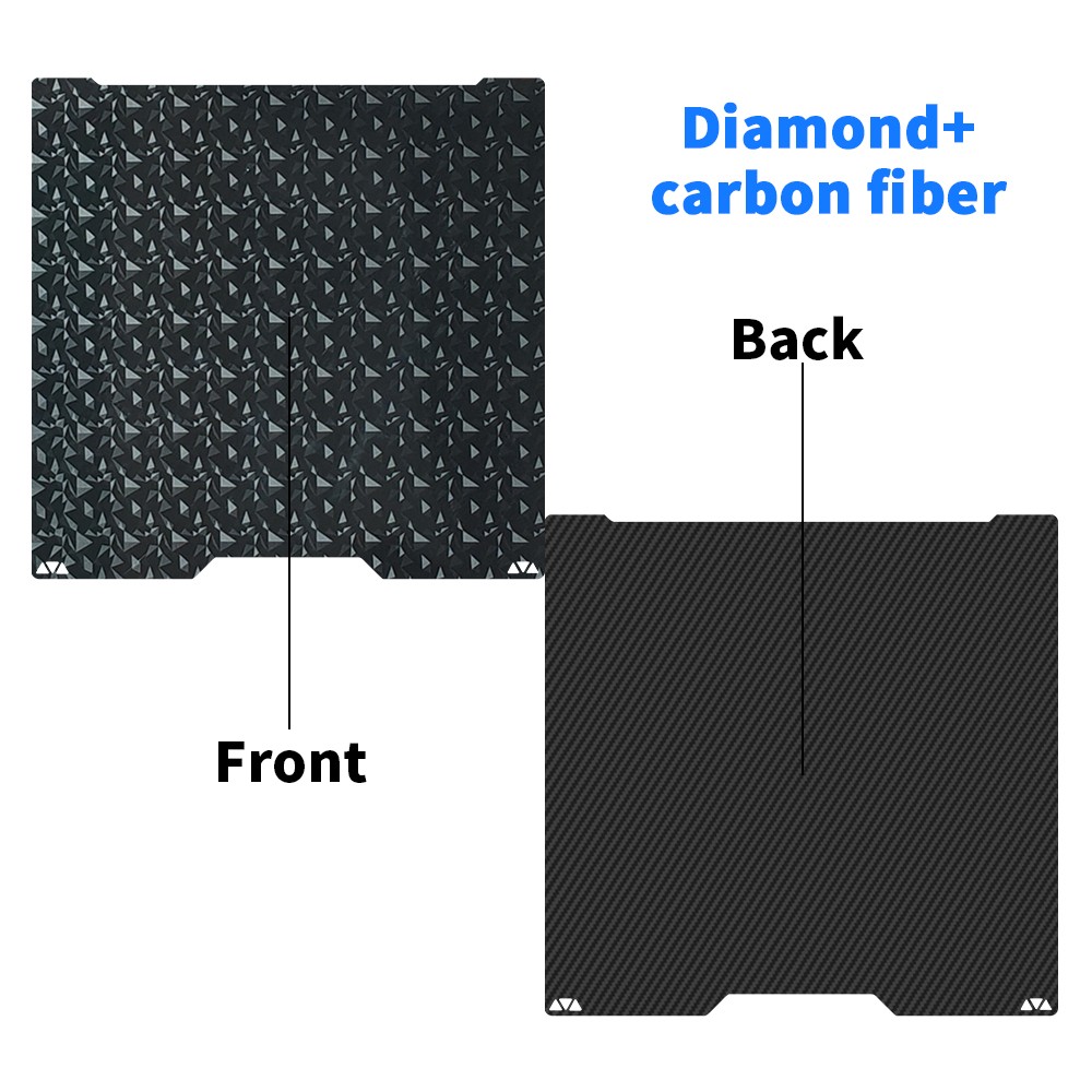 FYSETC 355*346mm Build Plate for Bambu Lab H2D Diamond+Carbon Fiber