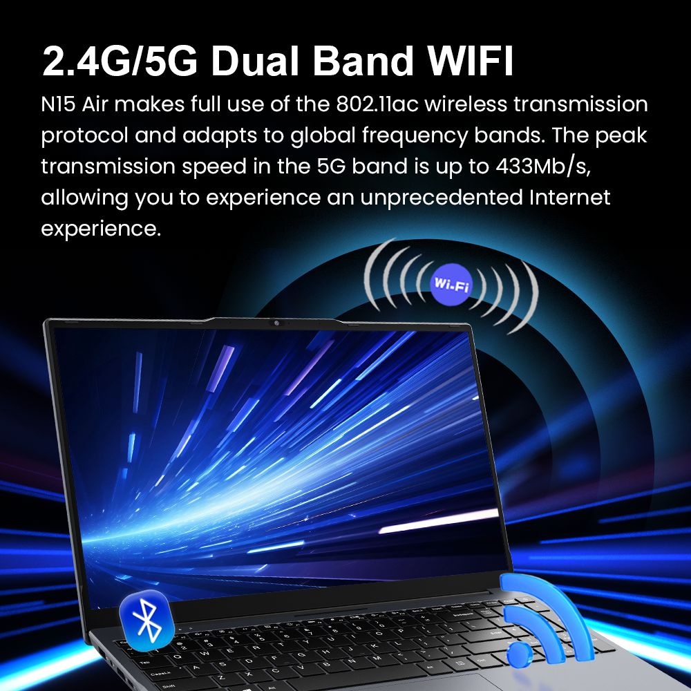 Ninkear N15 Air Laptop Intel N150 16GB 512GB