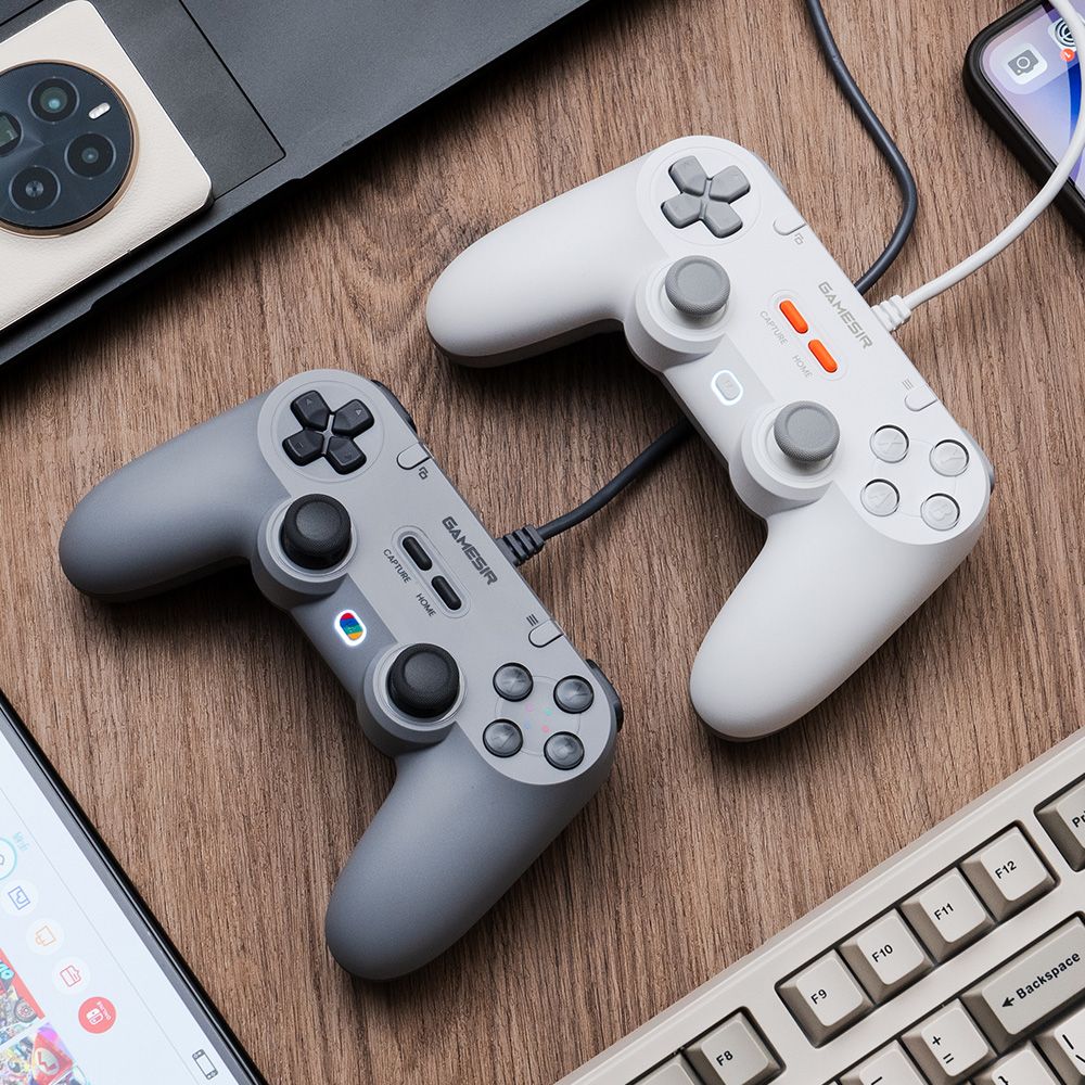 GameSir Tegenaria Lite Wired Game Controller – Retro Gray | Precision ...