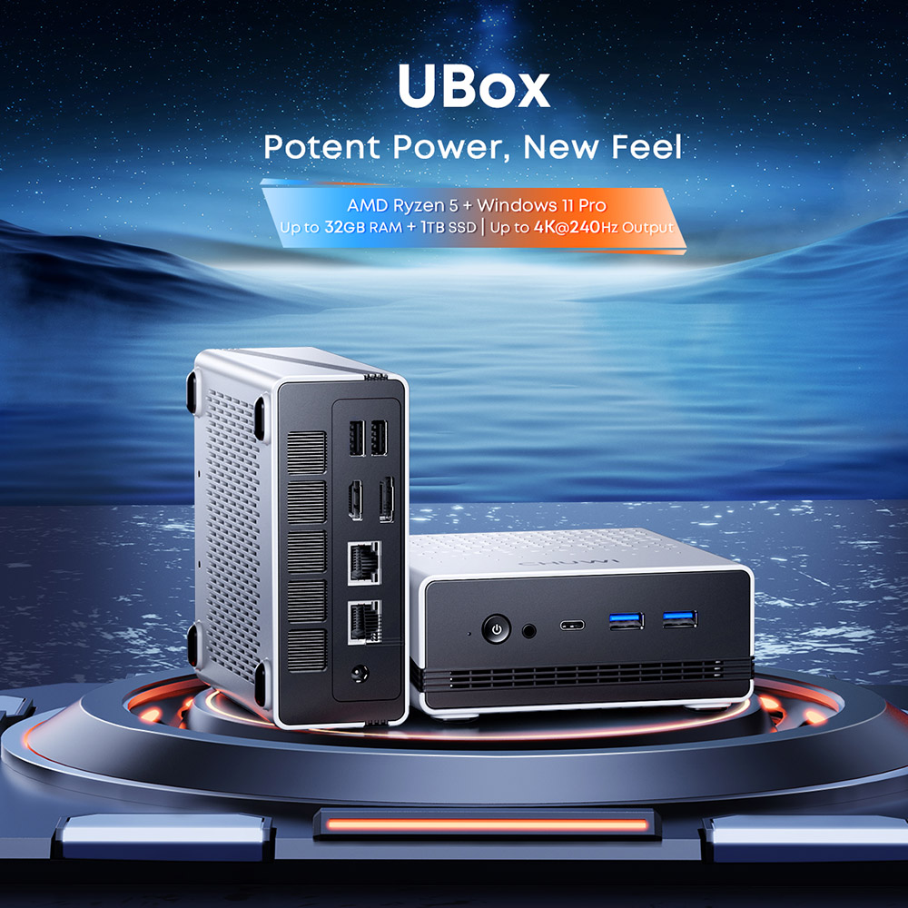 CHUWI UBox Mini PC R5 7430U 16GB 512GB
