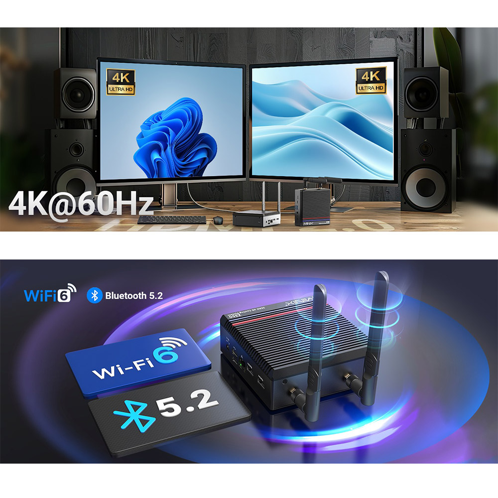 MINIX NEO Z350-0dB Mini PC Intel i3 N350 16GB 512GB EU/UK/US Plug | Europe