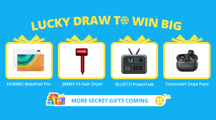 Join Our Lucky Draw for a Chance to Win Amazing Prizes! - Geekbuying.com