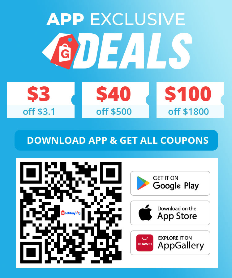 Exclusive App Deals | Save with Coupons - Up to $100 Off! - Geekbuying.com