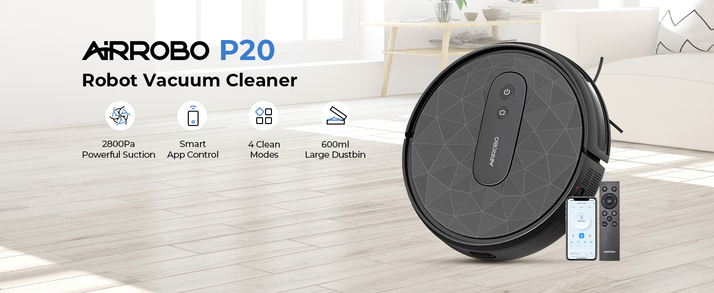 AIRROBO P20 Robot Vacuum Cleaner - Geekbuying.com