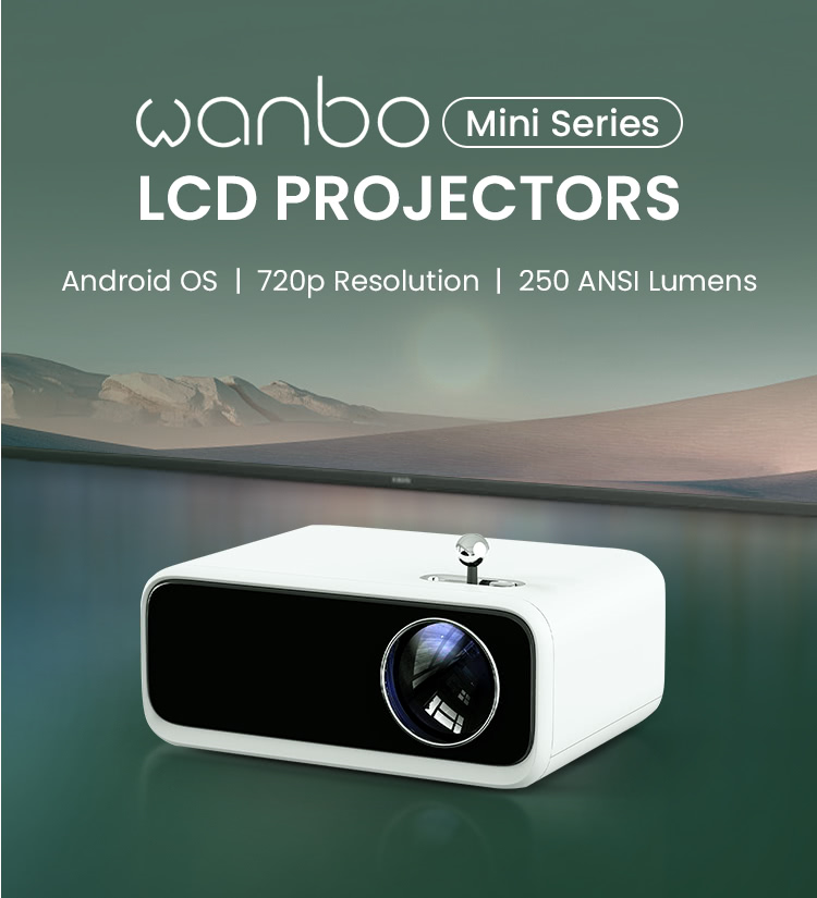 Wanbo Mini Series Global Launch, from 59€, Android OS, 250ANSI, 720P ...