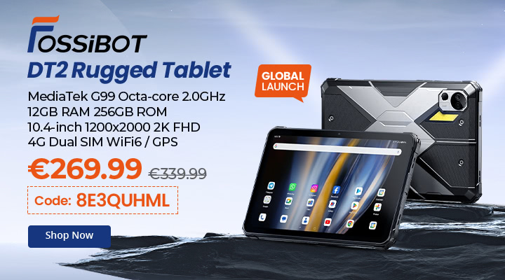 FOSSiBOT DT2 Rugged Tablet Global Launch - Geekbuying.com