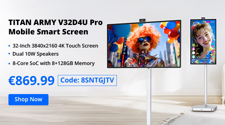 TITAN ARMY V32D4U Pro Mobile Smart Screen Launch Sale - Geekbuying.com