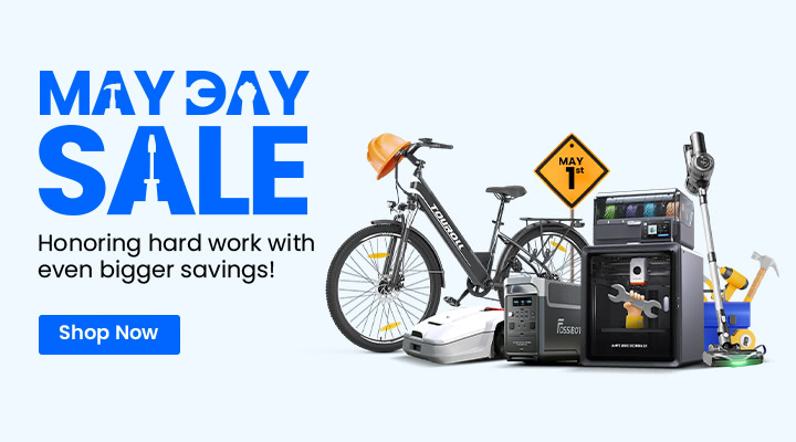 May Day Deals 2025: Enjoy $400-$30, $200-$15 & $50-$5! - Geekbuying.com