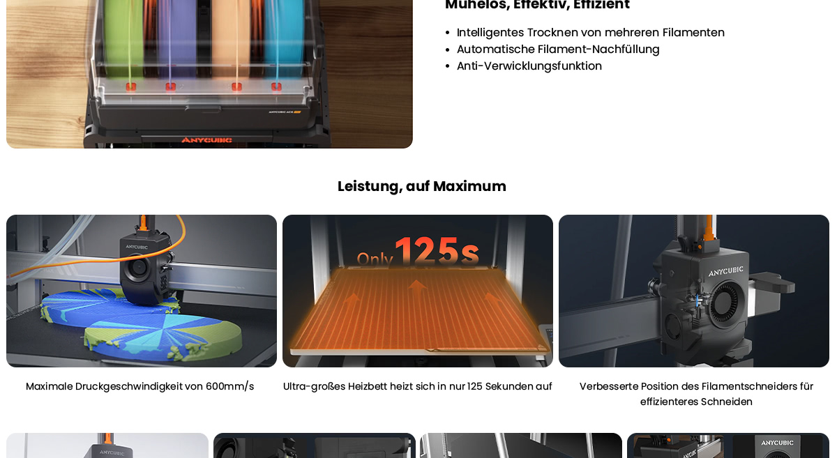 Anycubic Kobra 3 Max Combo, 100€ Rabatt mit Code ANY100 – inklusive ...
