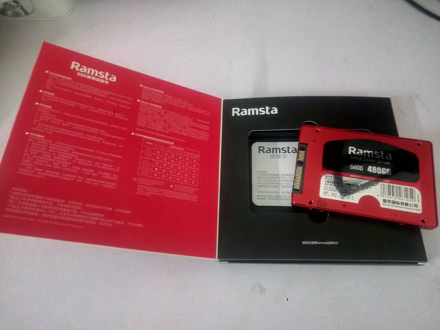 Ramsta S600 480GB SATA3 SSD 2.5 Inch