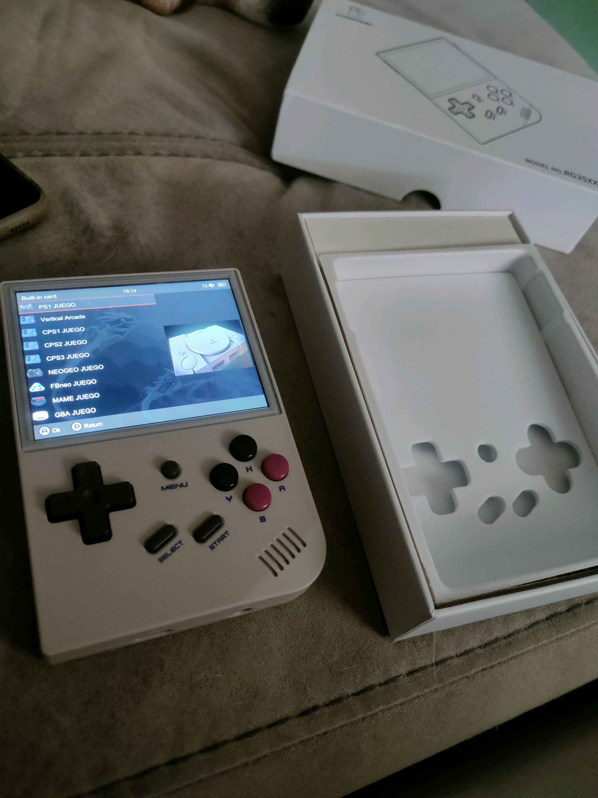 ANBERNIC RG35XX Retro Handheld Game Console 64GB Grey