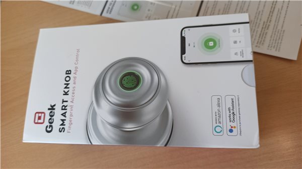 Geek Chef GeekTale K01-02 Smart Fingerprint Door Knob Matte Silver