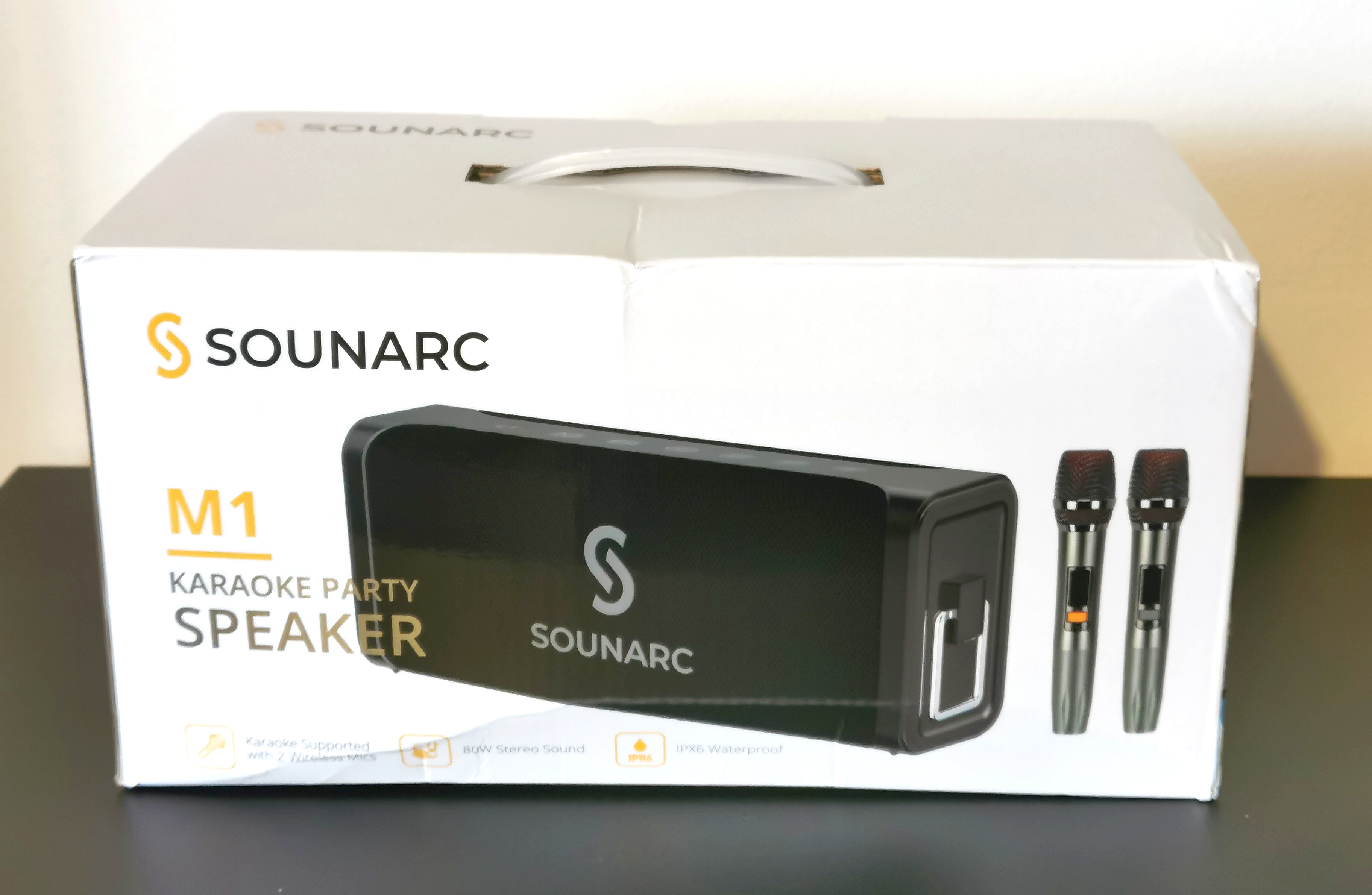 SOUNARC M1 80W Speaker with 2 Microphones