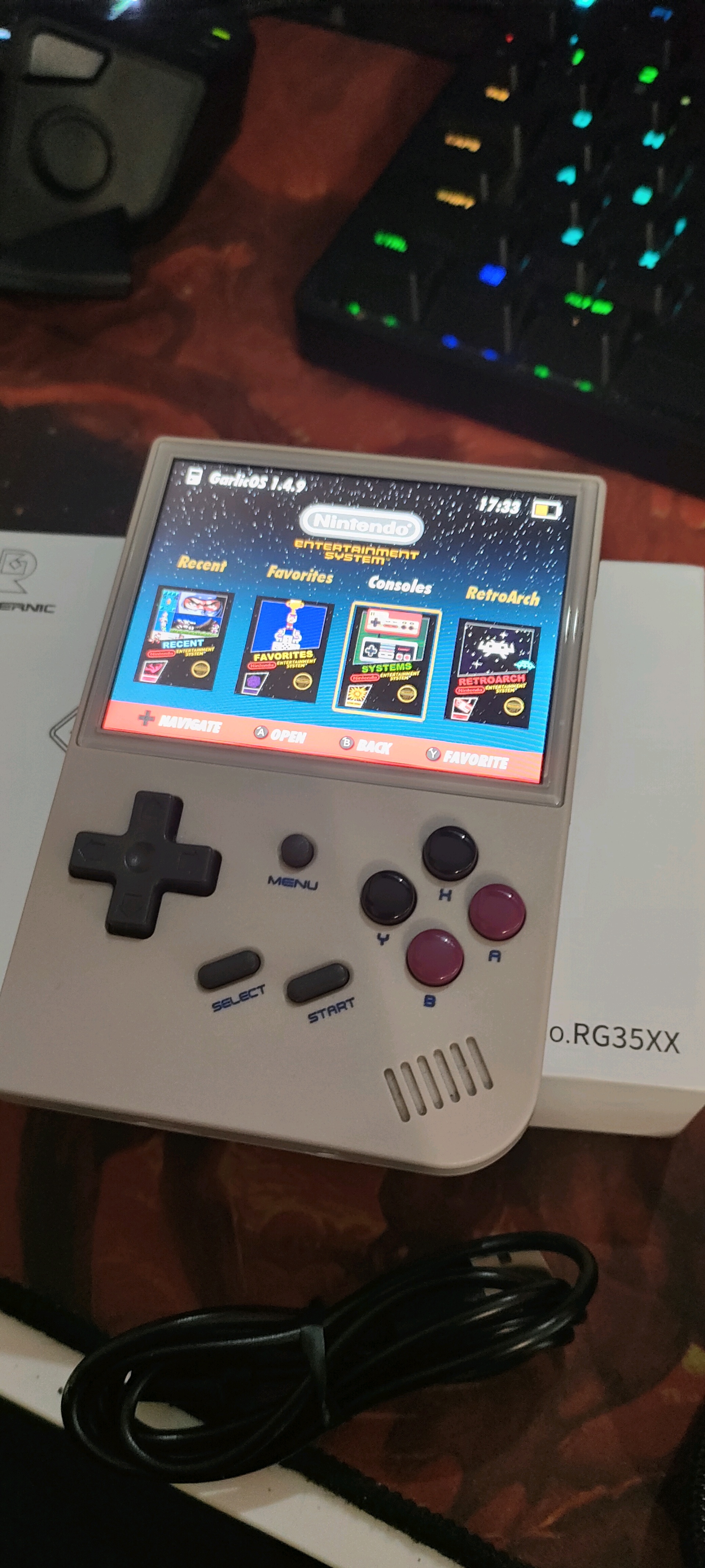 ANBERNIC RG35XX Retro Handheld Game Console 64GB Grey