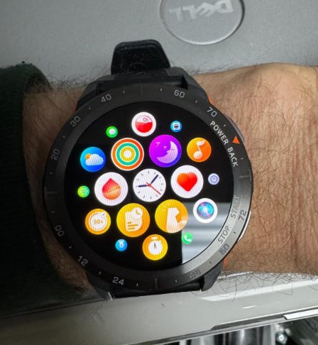 FOSSiBOT VIRAN W101 Smartwatch AMOLED Display GPS Blood Pressure Black