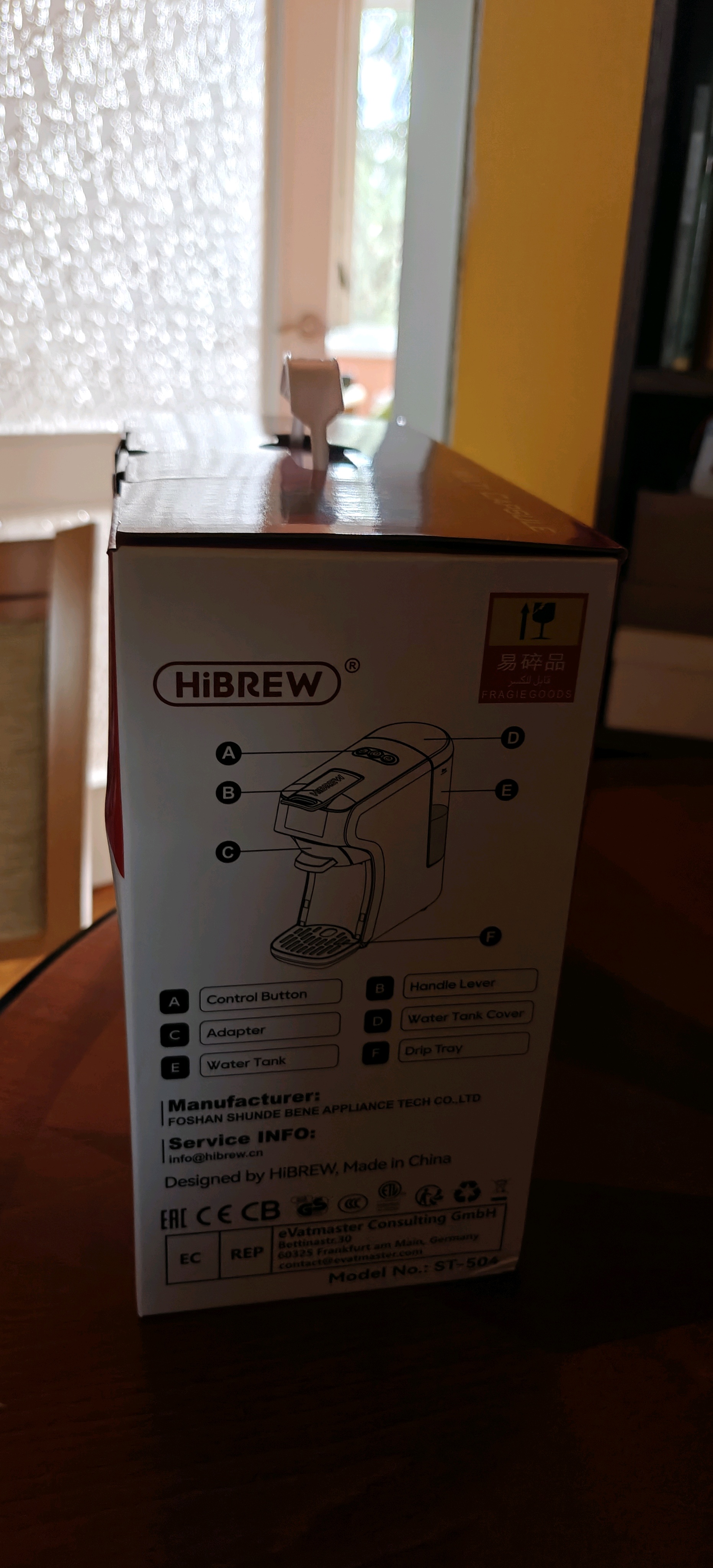 HiBREW H1B 6-in-1 Pods Coffee Maker Black | Europe