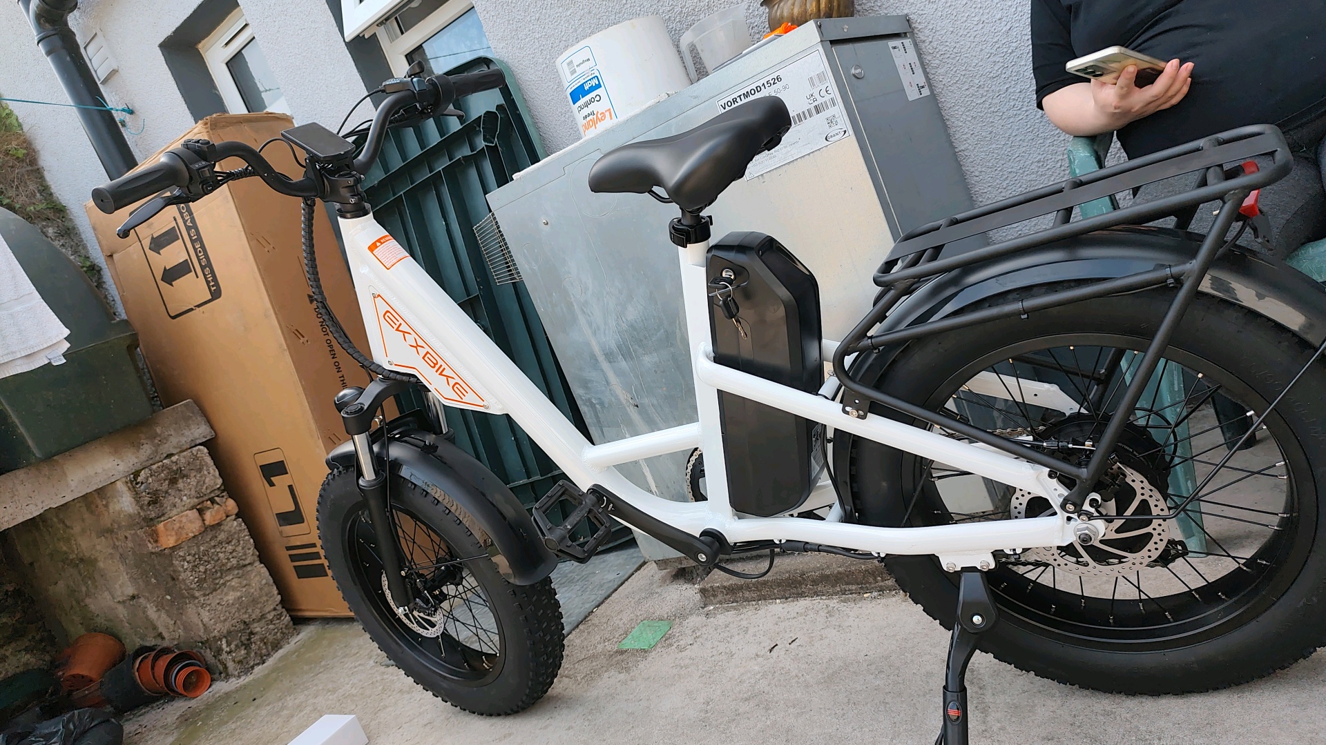 EKXBIKE L1 Electric Bike 1000W 48V 15.6Ah White